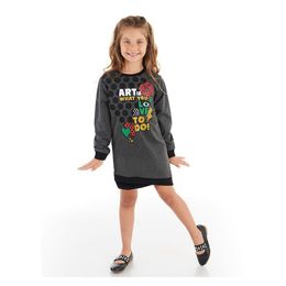 Denokids Kleid "Art Love" in Anthrazit - 72% | Gr&ouml;&szlig;e 98 | Kinderkleider