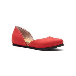 Comfortfusse Leder-Ballerinas in Rot - 60% | Gr&ouml;&szlig;e 42 | Damen-ballerinas
