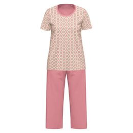 Ammann Pyjama in Rosa/ Beige - 53% | Gr&ouml;&szlig;e 42 | Damen-loungewear