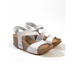 BACKSUN Keilsandaletten "Bolzano" in Wei&szlig; - 62% | Gr&ouml;&szlig;e 41 | Damen-sandalen