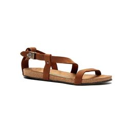 Comfortfusse Leder-Sandalen in Hellbraun - 60% | Gr&ouml;&szlig;e 42 | Damen-sandalen