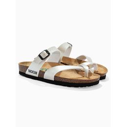 BACKSUN Zehentrenner "Barcelone" in Wei&szlig; - 62% | Gr&ouml;&szlig;e 40 | Damen-sandalen