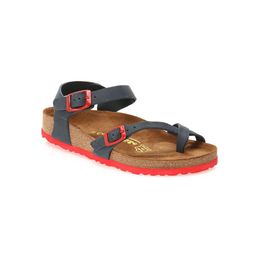 Comfortfusse Leder-Zehensandalen in Dunkelblau - 65% | Gr&ouml;&szlig;e 35 | Damen-sandalen