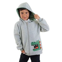 Denokids Sweatjacke in Grau - 67% | Gr&ouml;&szlig;e 110 | Kinder-sweatshirts-jacken