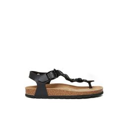 Mandel Zehentrenner "Aida" in Schwarz - 62% | Gr&ouml;&szlig;e 38 | Damen-sandalen