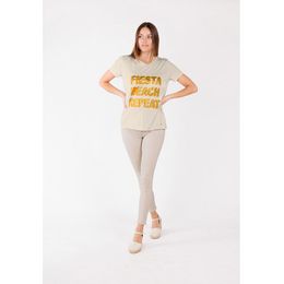 Key Largo Shirt "Fiesta" in Beige - 60% | Gr&ouml;&szlig;e S | Damen-tops