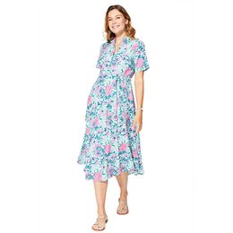 Aller Simplement Kleid in Hellblau/ Rosa - 72% | Gr&ouml;&szlig;e 34/36 | Damen-kleider