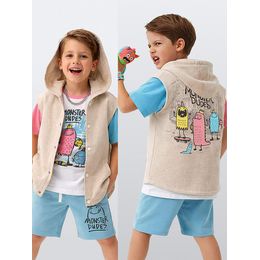 Denokids Weste in Beige - 58% | Gr&ouml;&szlig;e 134 | Kinderjacken
