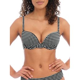Freya Bikini-Oberteil "Check In" in Schwarz/ Wei&szlig; - 62% | Gr&ouml;&szlig;e 80I | Damen-bademode