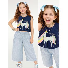 Denokids 2tlg. Outfit in Dunkelblau/ Hellblau - 64% | Gr&ouml;&szlig;e 122 | Kinder-oberteile