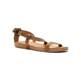 Comfortfusse Leder-Sandalen in Hellbraun - 62% | Gr&ouml;&szlig;e 36 | Damen-sandalen