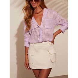 Milan Kiss Bluse in Lila - 65% | Gr&ouml;&szlig;e XL | Damen-blusen
