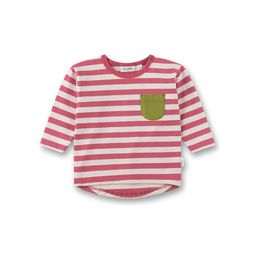 Sanetta Kidswear Longsleeve in Pink/ Wei&szlig; - 56% | Gr&ouml;&szlig;e 128 | Kinder-longsleeves