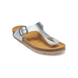 Mandel Zehentrenner in Silber - 62% | Gr&ouml;&szlig;e 37 | Damen-sandalen