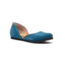 Comfortfusse Leder-Ballerinas in Dunkelblau - 64% | Gr&ouml;&szlig;e 42 | Damen-ballerinas