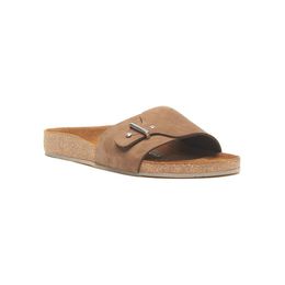 Comfortfusse Leder-Pantoletten in Sand - 59% | Gr&ouml;&szlig;e 42 | Damen-pantoletten