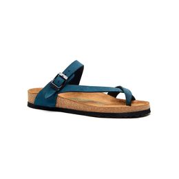 Comfortfusse Leder-Zehentrenner in Dunkelblau - 63% | Gr&ouml;&szlig;e 37 | Damen-sandalen