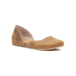 Comfortfusse Leder-Ballerinas in Hellbraun - 63% | Gr&ouml;&szlig;e 36 | Damen-ballerinas