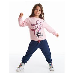 Denokids 2tlg. Outfit "Free Spirit" in Rosa/ Dunkelblau - 72% | Gr&ouml;&szlig;e 104 | Kinder-sweatshirts-jacken