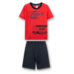 Sanetta Pyjama in Rot/ Schwarz - 30% | Gr&ouml;&szlig;e 140 | Kinder-waesche