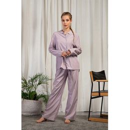 Seidensticker Pyjama in Mauve - 56% | Gr&ouml;&szlig;e 42 | Damen-loungewear