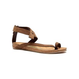Comfortfusse Leder-Zehensandalen in Sand - 61% | Gr&ouml;&szlig;e 36 | Damen-sandalen