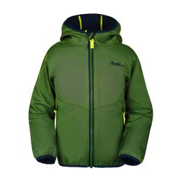 Peek U Softshelljacke ''Koa'' in Gr&uuml;n - 37% | Gr&ouml;&szlig;e 116 | Kinder-outdoor-jacken
