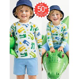 Denokids Funktionsshirt in Wei&szlig;/ Hellblau - 60% | Gr&ouml;&szlig;e 98 | Kinder-oberteile