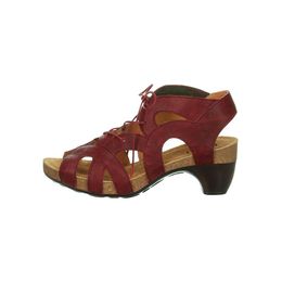 Think! Leder-Sandaletten "Traudi" in Rot - 53% | Gr&ouml;&szlig;e 37 | Damen-sandalen