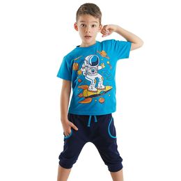 Denokids 2tlg. Outfit in Blau/ Dunkelblau - 68% | Gr&ouml;&szlig;e 104 | Kinder-oberteile