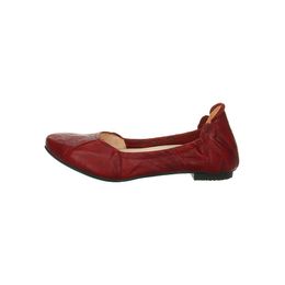 Think! Leder-Ballerinas "Balla" in Rot - 46% | Gr&ouml;&szlig;e 37 | Damen-ballerinas