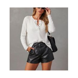 Milan Kiss Longsleeve in Wei&szlig; - 65% | Gr&ouml;&szlig;e S | Damen-tops