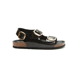 Mandel Sandalen in Schwarz - 64% | Gr&ouml;&szlig;e 38 | Damen-sandalen