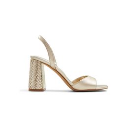 Aldo Leder-Sandaletten in Champagner - 66% | Gr&ouml;&szlig;e 35 | Damen-sandalen