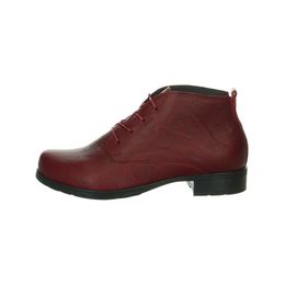 Think! Leder-Schn&uuml;rschuhe in Rot - 70% | Gr&ouml;&szlig;e 40 | Damen-schnuerschuhe