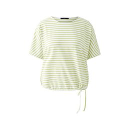 Oui Shirt in Gr&uuml;n/ Wei&szlig; - 58% | Gr&ouml;&szlig;e 36 | Damen-tops