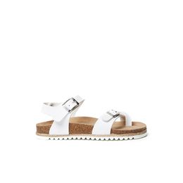Mandel Leder-Zehentrenner "Eisa" in Wei&szlig; - 64% | Gr&ouml;&szlig;e 38 | Damen-sandalen