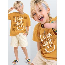 Denokids 2tlg. Outfit in Gelb/ Creme - 65% | Gr&ouml;&szlig;e 128 | Kinder-oberteile