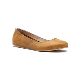 Comfortfusse Leder-Ballerinas in Hellbraun - 62% | Gr&ouml;&szlig;e 36 | Damen-ballerinas