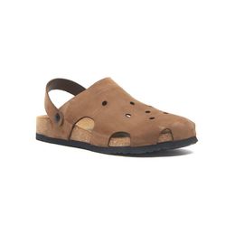 Comfortfusse Leder-Clogs in Sand - 62% | Gr&ouml;&szlig;e 41 | Damen-pantoletten