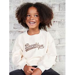 Vertbaudet Sweatshirt in Creme - 40% | Gr&ouml;&szlig;e 128 | Kinder-sweatshirts-jacken