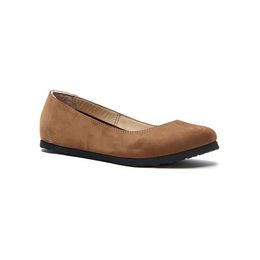 Comfortfusse Leder-Ballerinas in Sand - 75% | Gr&ouml;&szlig;e 36 | Damen-ballerinas