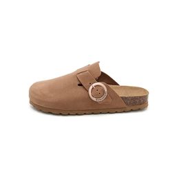 BABUNKERS Family Leder-Clogs in Hellbraun - 55% | Gr&ouml;&szlig;e 39 | Damen-pantoletten