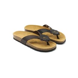 Mandel Leder-Zehentrenner "Lene" in Braun - 53% | Gr&ouml;&szlig;e 37 | Damen-sandalen