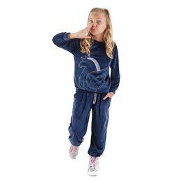 Denokids 2tlg. Outfit "Silver Unicorn" in Dunkelblau - 68% | Gr&ouml;&szlig;e 116 | Kinder-sweatshirts-jacken