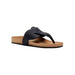 Comfortfusse Leder-Zehentrenner in Schwarz - 60% | Gr&ouml;&szlig;e 40 | Damen-sandalen