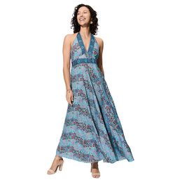 Aller Simplement Kleid in Blau/ Braun - 75% | Gr&ouml;&szlig;e 34-40 | Damen-kleider