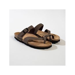 BACKSUN Zehentrenner "Barcelone" in Taupe - 63% | Gr&ouml;&szlig;e 37 | Damen-sandalen