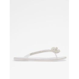 Aldo Zehentrenner in Wei&szlig;/ Silber - 51% | Gr&ouml;&szlig;e 37,5 | Damen-sandalen