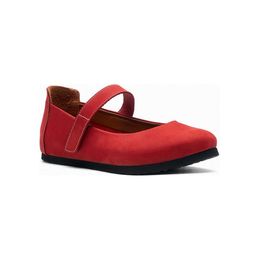 Comfortfusse Leder-Ballerinas in Rot - 78% | Gr&ouml;&szlig;e 36 | Damen-ballerinas